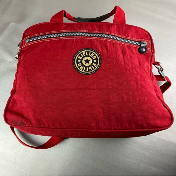 Kipling | Bags | Kipling Red Private Transport Weekend Travel Bag With ...